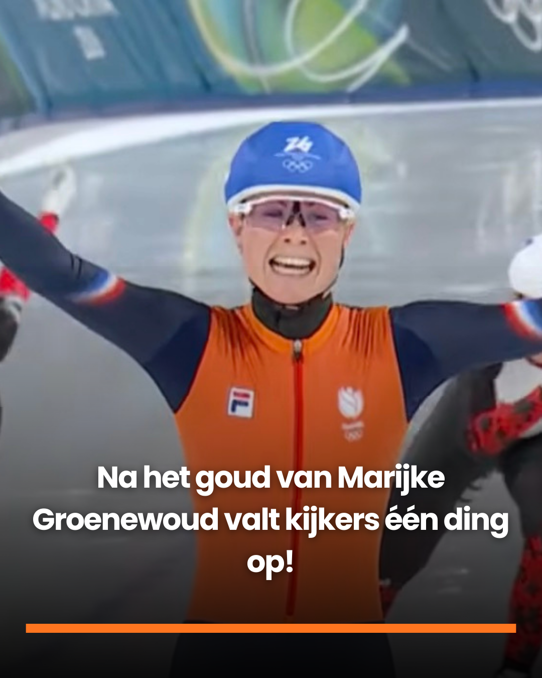 Na het goud van Marijke Groenewoud valt kijkers één ding op!
