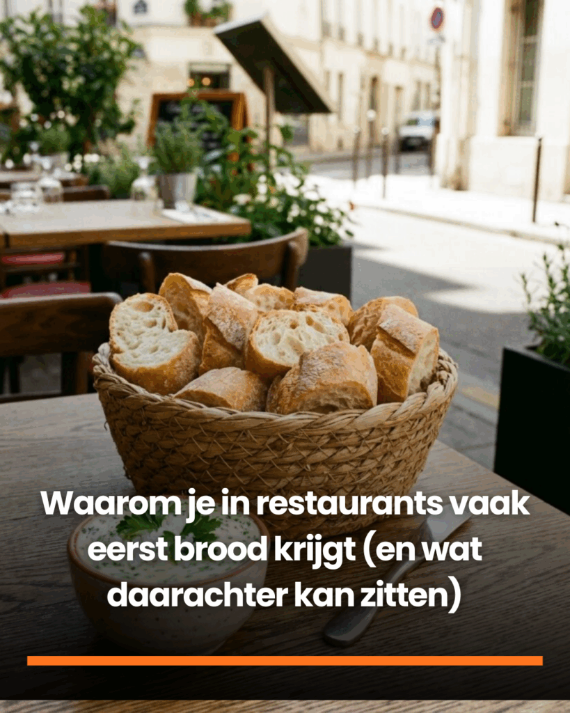 Waarom je in restaurants vaak eerst brood krijgt (en wat daarachter kan ...